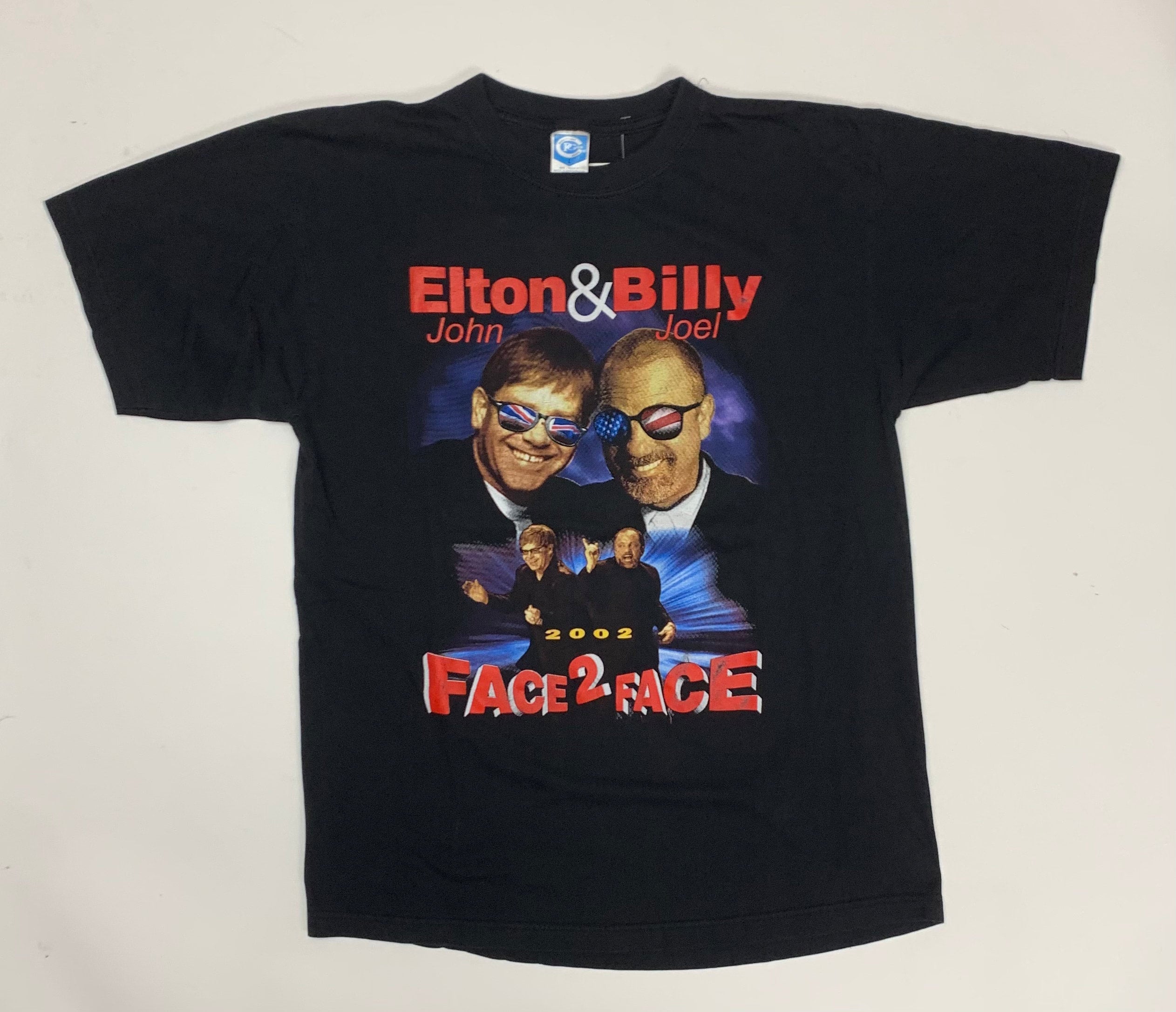 Vintage 2002 Elton John & Billy Joel Face 2 Face Music Tour Tee ...